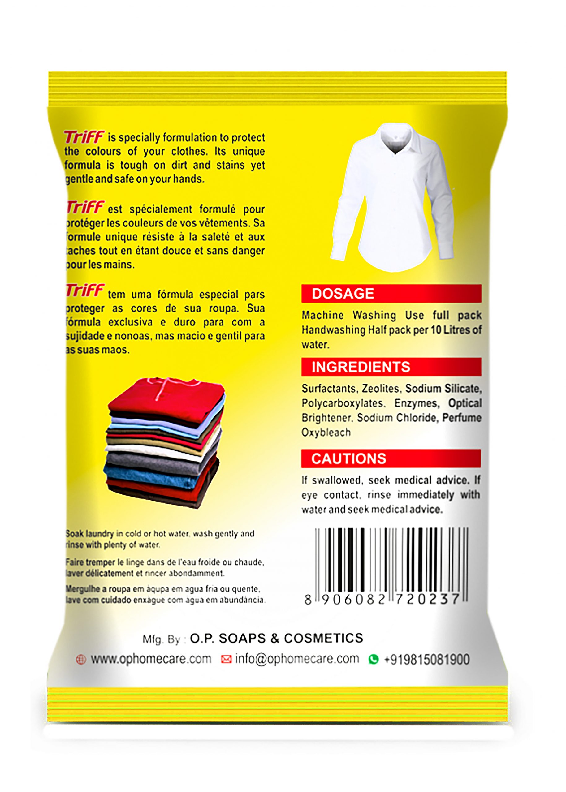 TRIFF DETERGENT POWDER | OP Soaps